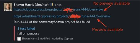 Dashboard To Cloud Removes Slack Preview · Issue 25588 · Cypress Io