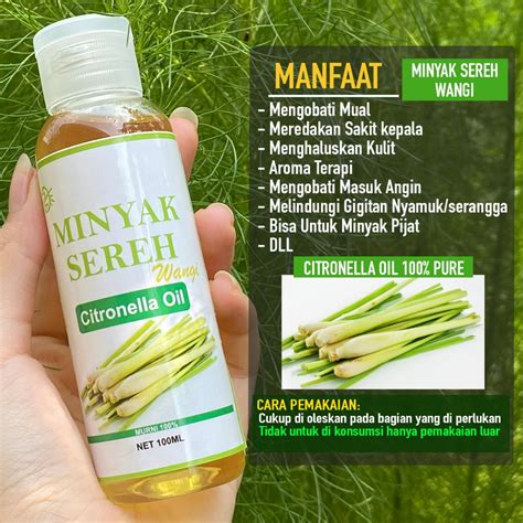 Jual Minyak Sereh Wangi Murni Asli Shopee Indonesia
