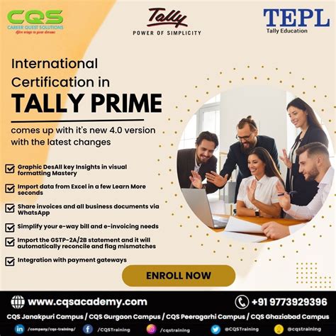 Cqs Training Pvt Ltd Gurugram On Linkedin Tallyprime