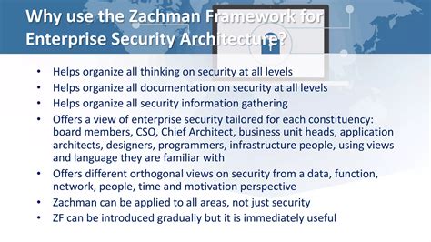 Zachman Enterprise Security Architecture Ppt