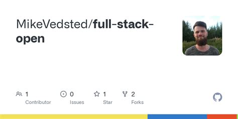 Github Mikevedsted Full Stack Open