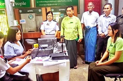 သံတွဲမြို့၌ E Id စနစ်လုပ်ငန်းဆိုင်ရာ ဇီဝဆိုင်ရာအချက်အလက် Biometric ကောက်ယူခြင်းလုပ်ငန်းစတင်ဆောင