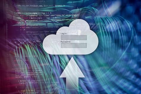 premium photo cloud storage data access login and password request