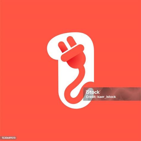 1 로고 전기 플러그 로고가 있는 번호 1 네거티브 스페이스 기술 아이콘입니다 1에 대한 스톡 벡터 아트 및 기타 이미지 1 경제 고압 전류 주의 Istock