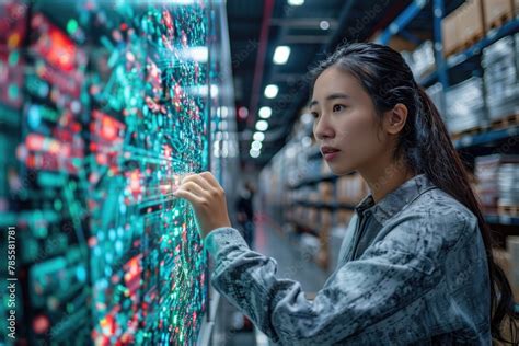 Quality Control Inspectors Using Ai Powered Cameras And Software To Detect Defects And Anomalies