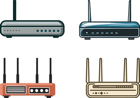 Wifi Router Icon Illustration Design Set 48110007 Vector Art At Vecteezy