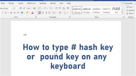 How To Type Hash Key Or £ Pound Key On Any Keyboard Easy Steps Youtube