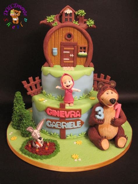 Masha and the bear - Cake by Sheila Laura Gallo: | Torta de masha ...
