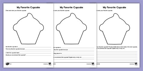 My Favorite Cupcake Differentiated Opinion Writing K 2nd