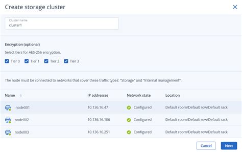 deploying the storage cluster
