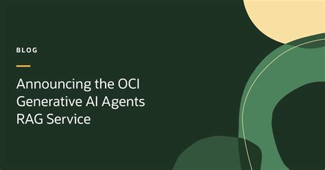 Oracle Cloud On Linkedin Oci Generativeai Rag