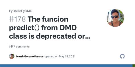 the funcion predict from dmd class is deprecated or not · issue 178