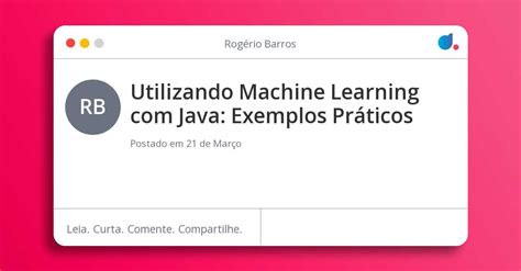Barros Rogério Utilizando Machine Learning Com Java Exemplos Práticos Barros Rogério Utilizando Machine Learning Com Java Exemplos Práticos
