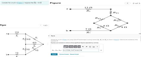 Solved Part ASimplify The Circuit In Figure 1 By Using A Chegg Com