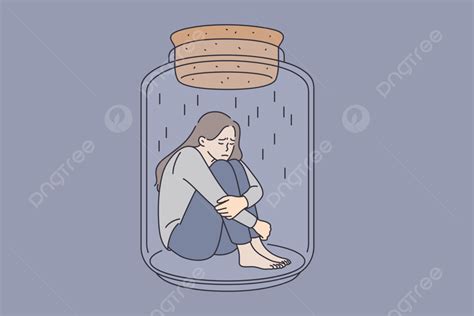 우울증과 정신 건강 개념 나쁜 외로운 우울증 Png 일러스트 및 벡터 에 대한 무료 다운로드 Pngtree