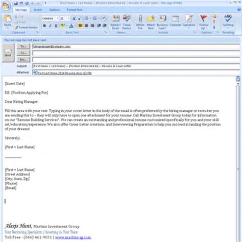 how to write a letter while sending resume