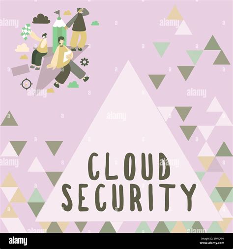 Sign Displaying Cloud Security Word Written On Imposing A Secured System Of Existing Data In
