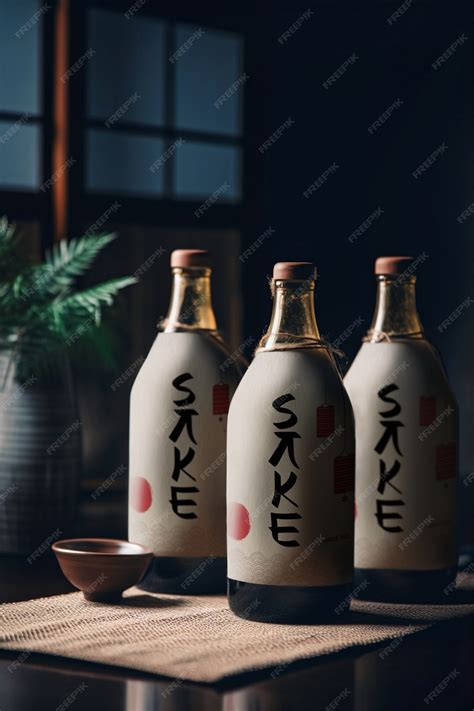 Sake Bebida Japonesa Bodegón Foto Premium