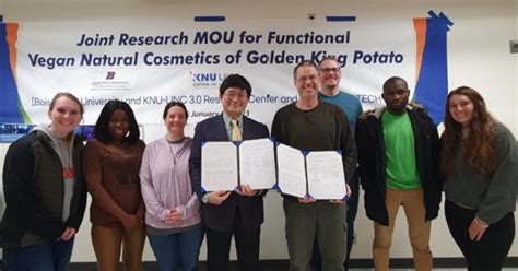 강원대 미국 보이시주립대와 감자우유 화장품 공동 개발한다