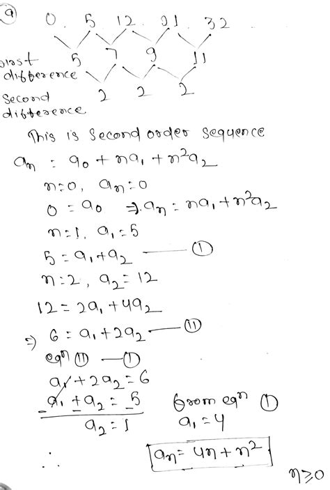 [solved] use polynomial fitting to find the formula for the nth term of
