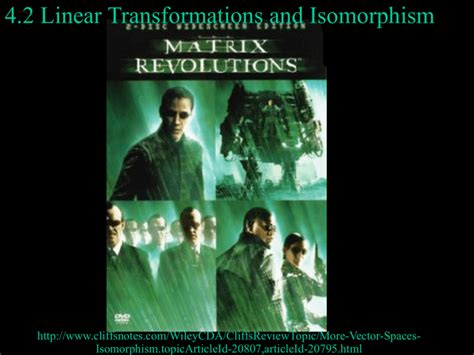 42 Linear Transformations And Isomorphism 42 Linear Transformations And Isomorphism