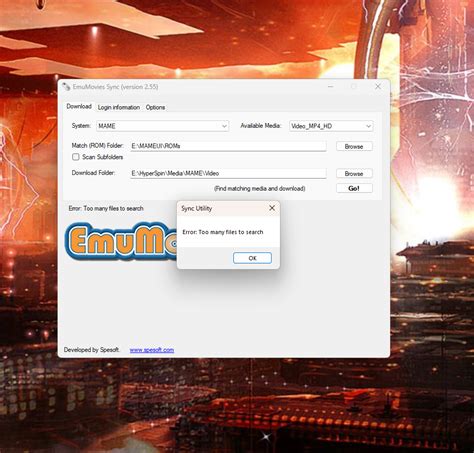 Too Many Files EmuMovies Sync EmuMovies