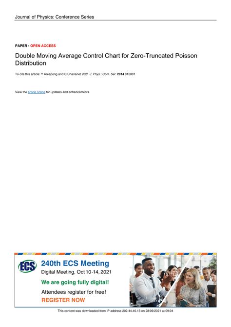 pdf double moving average control chart for zero truncated poisson