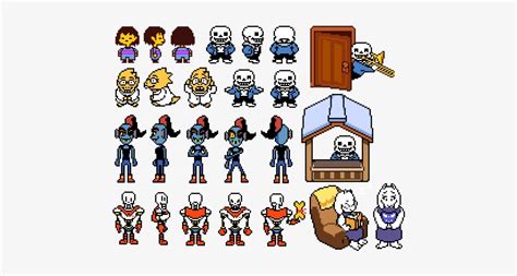 Undertale Characters Pixel Art