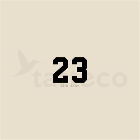 Number 23 Tattoo Designs