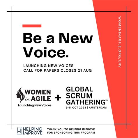 Women In Agile On Linkedin Womeninagile Launchingnewvoices Wia