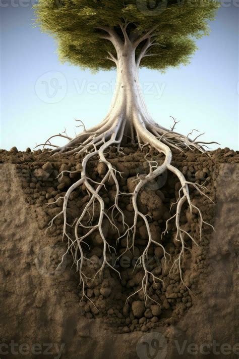 Section Soil Tree Root Banner Generate Ai 28638530 Stock Photo At Vecteezy