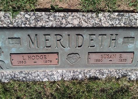Susan Elizabeth Knight Merideth 1890 1975 Find A Grave Memorial