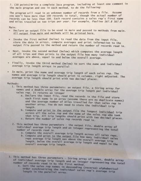solved 7 30 points write a complete java program
