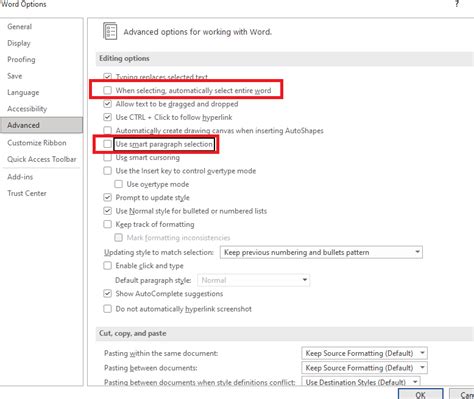 How Can I Stop Word From Auto Selecting More Than I Have Manually