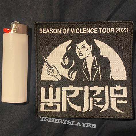 Wormrot Season Of Violence Tour 2023 Patch Tshirtslayer Tshirt And Battlejacket Gallery