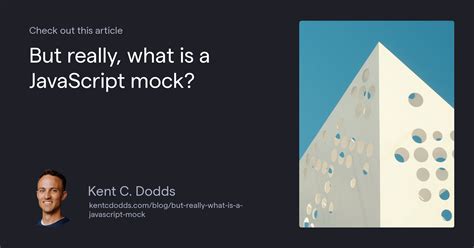 What Is A Javascript Mock Rjavascript