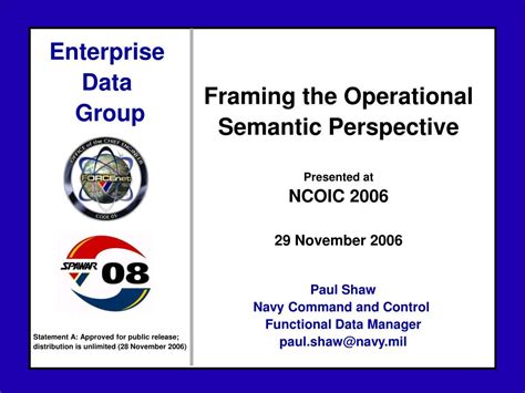 Ppt Framing The Operational Semantic Perspective Presented At Ncoic 2006 29 November 2006 Ppt Framing The Operational Semantic Perspective Presented At Ncoic 2006 29 November 2006