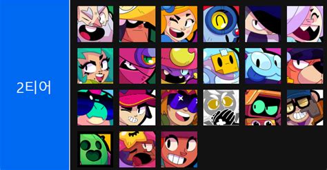 브롤스타즈 캐릭터 순위 및 티어표 2024년 최신판