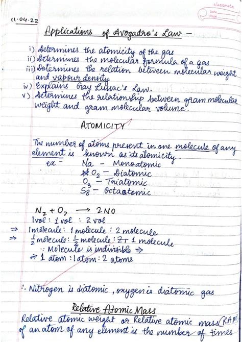 ICSE Chemistry Class X Handwritten Notes PDF Chemistry Science