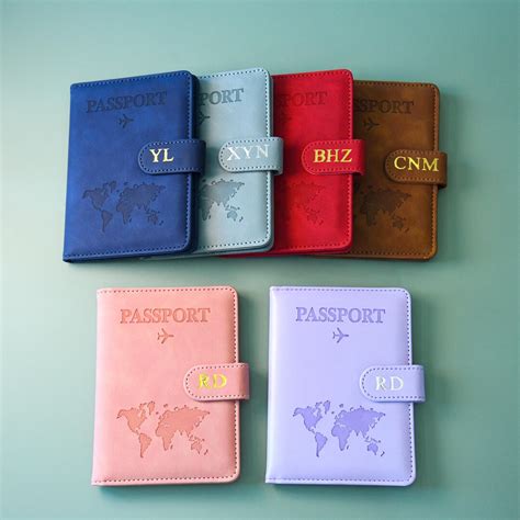 Personalized Passport Cover With Free Luggage Tag Magnetic Travel T