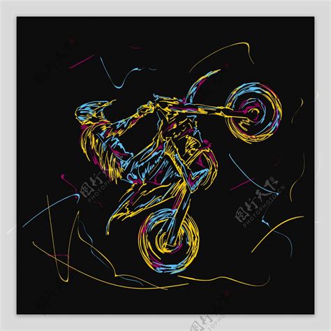 摩托车简笔画图片素材 编号37370242 图行天下