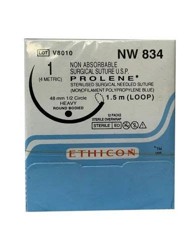 Stainless Steel Prolene 1 Nw 834 Endoscopic Sutures 1 0 At Best Price In Bengaluru