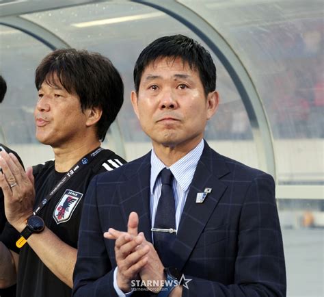 포토 일본 축구대표팀 모리야스 감독 스타뉴스