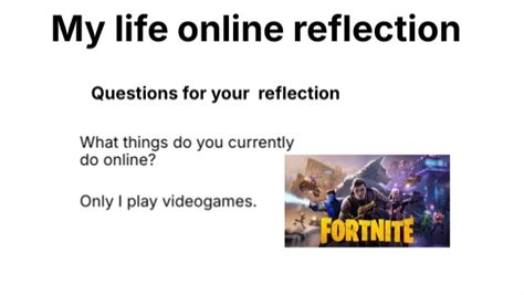 My Life Online Reflection Genially