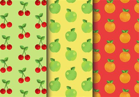 Free Cute Fruit Patterns 172097 Vector Art At Vecteezy