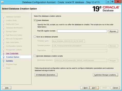 Create A Database In Oracle 19c On Windows
