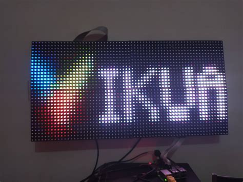 how to configure led matrix size 32x16 to work as 64x32 using adafruit