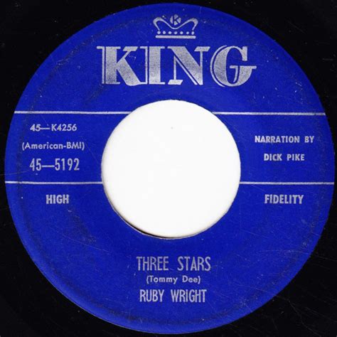 Ruby Wright Three Stars I Only Have One Lifetime Releases Discogs