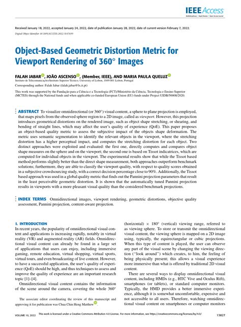 pdf object based geometric distortion metric for viewport rendering