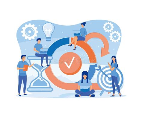 Scrum Framework Concept Scrum Process Diagram As Agile Software Development Scheme Business